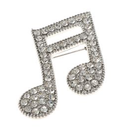 Crystal Music Note Brooch, SKU: P1511-SCL | Ur Eternity